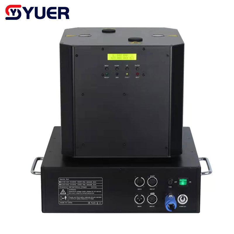 YUER™️ NEW Rotate Cold Spark Machine 1300w Dual Spin sprinkler Stage E ...