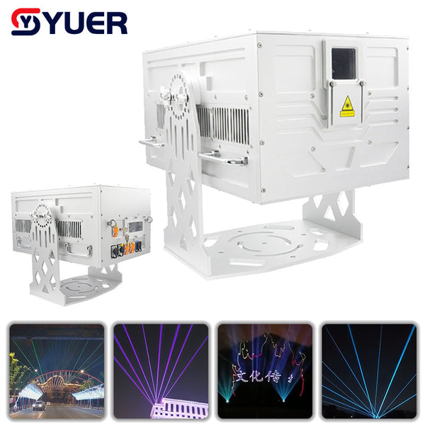 YUER™️ 30W Waterproof IP65 Outdoor Laser Light Projector with Flight C ...