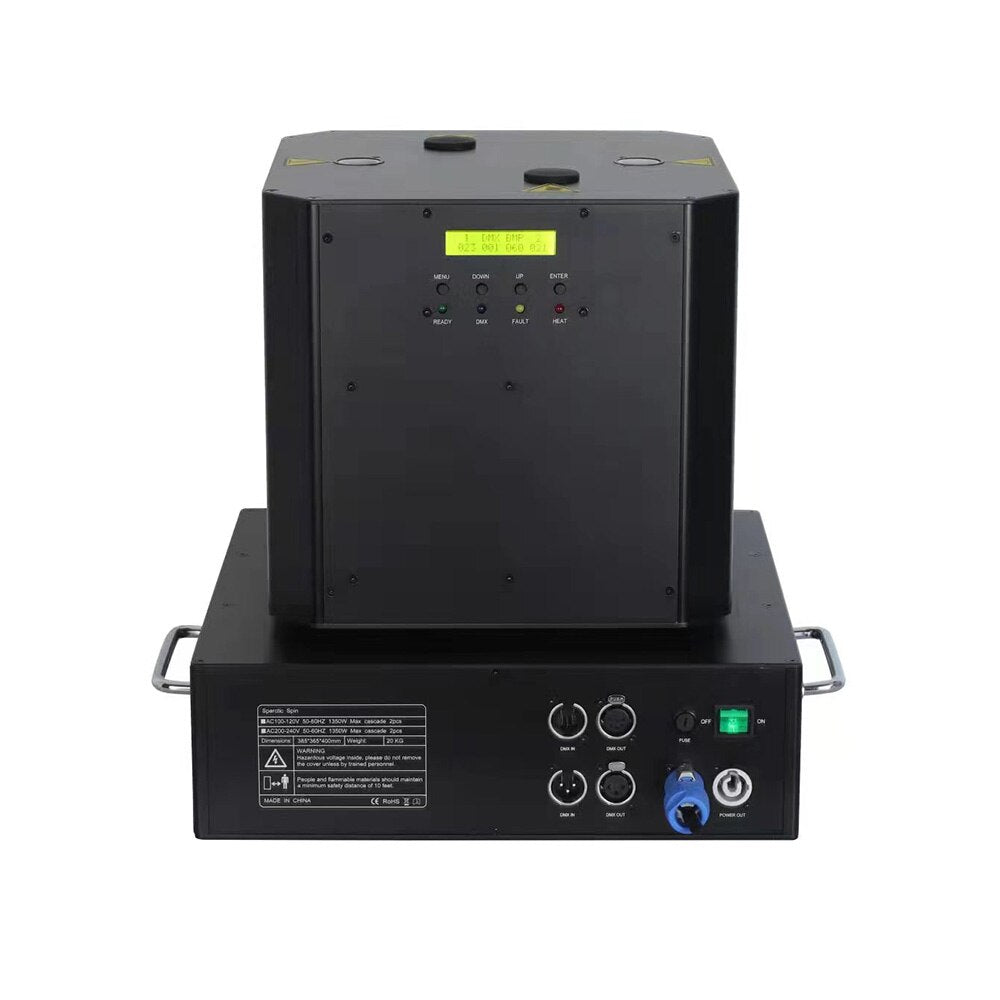YUER™️ NEW Rotate Cold Spark Machine 1300w Dual Spin sprinkler Stage E ...